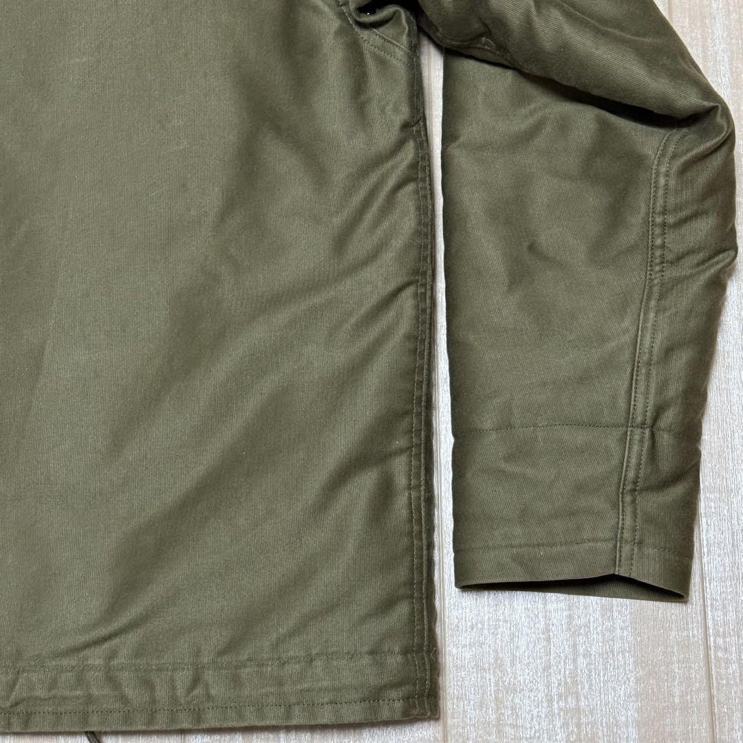 TOYs McCOY N-1 Hooded Deck Jacket Khaki Cotton Size 38 Used TOYs McCOY N-1 Hooded Deck Jacket Khaki Cotton Size 38 Used