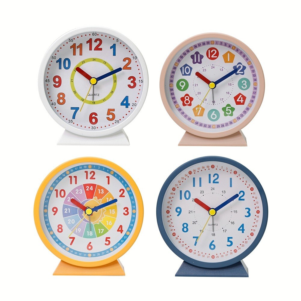 4.5''Alarm Clock For Children Learning Clock Colorful Analogue Children ...