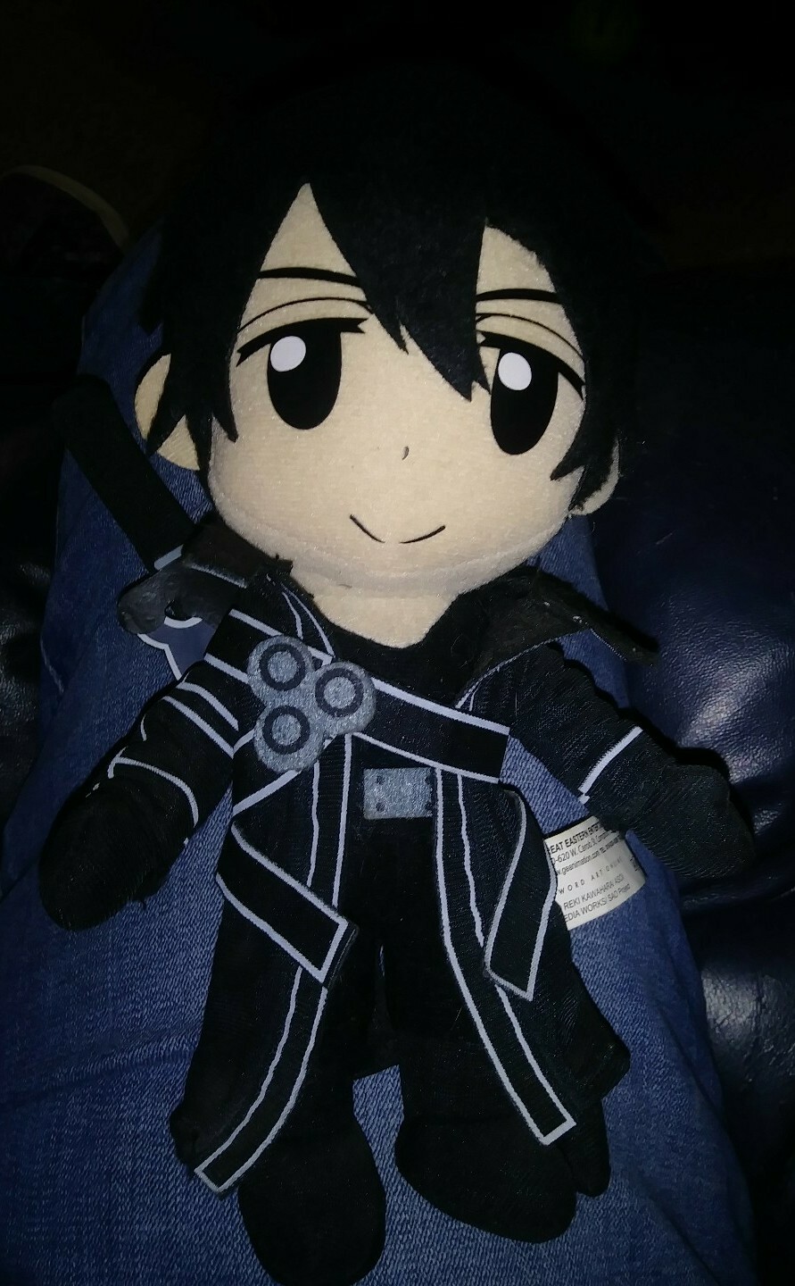 Sword Art Online Kirito plushie, approx. 10" | eBay