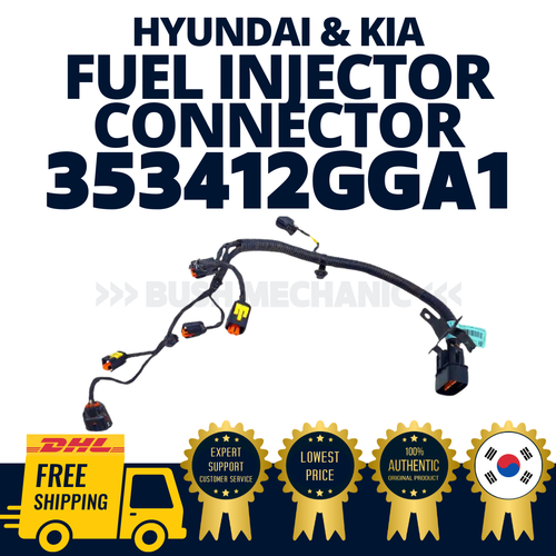 GENUINE OEM Hyundai Kia Fuel Harness High Pressure Injector Connector ...