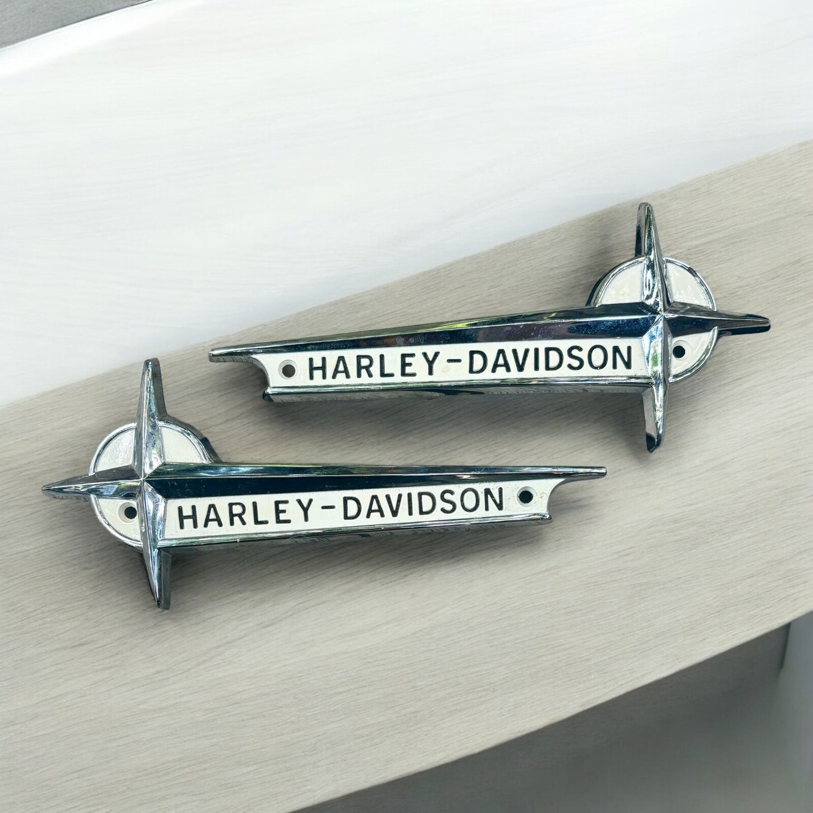 Vtg 1962 Harley Davidson Panhead Gas Tank Emblems Orig. | eBay