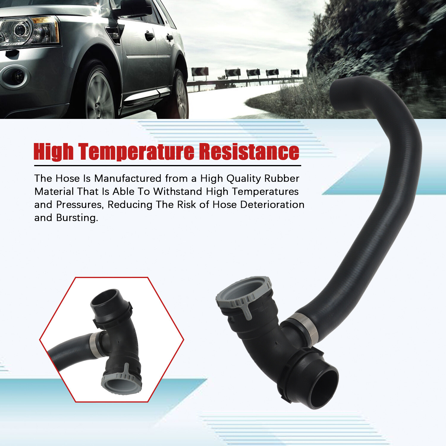 Engine Lower Radiator Coolant Hose Pipe for 2008-2012 Land Rover LR2 3 ...