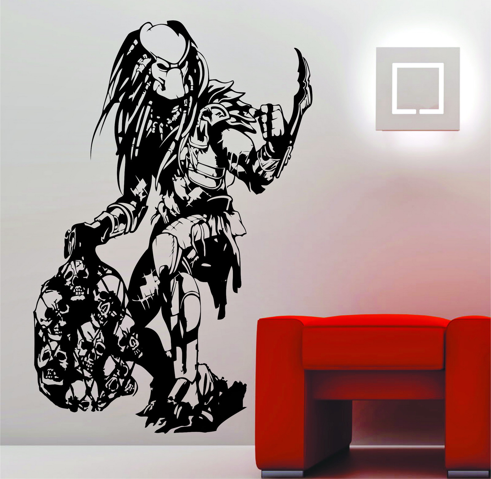 Predator Skulls Movie Wall Art Stickers Decals Vinyl Aliens vs Predator ...