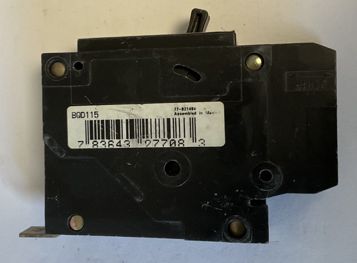 SIEMENS BQD115 CIRCUIT BREAKER 15AMP 1POLE 277VAC/125VDC TYPE BQD ...