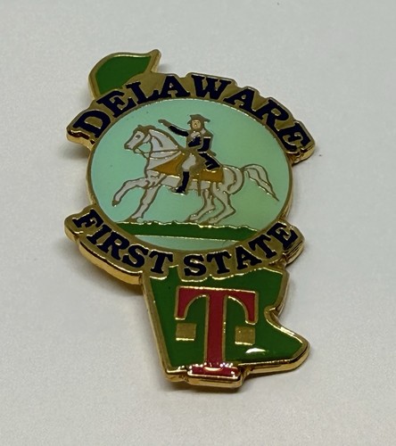T-Mobile Delaware First State Map Caesar Rodney Lapel Pin (249) | eBay