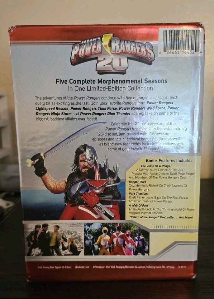 Power Rangers DVD Collection Seasons 8-12 Deluxe Box Set | eBay