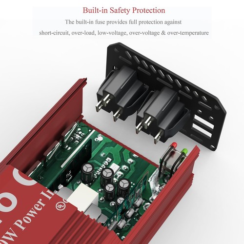 Pro Chaser 400W Power Inverters for Vehicles - DC 12v to 110v AC Car ...