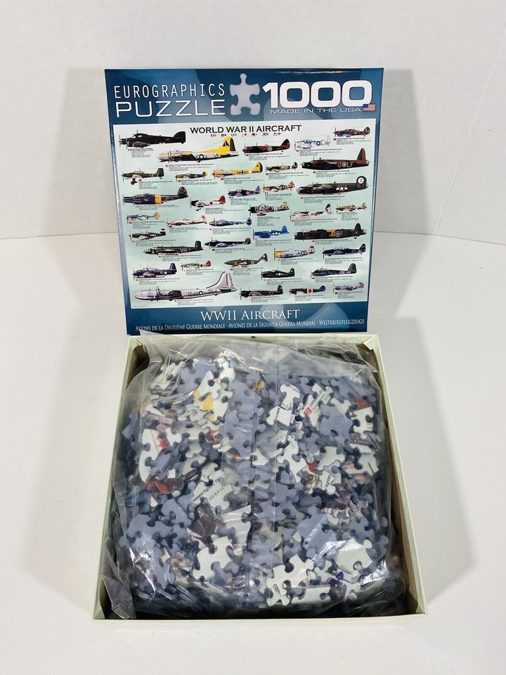 World War II Aircraft Jigsaw Puzzle 1000 Pcs Complete Military Bomber ...
