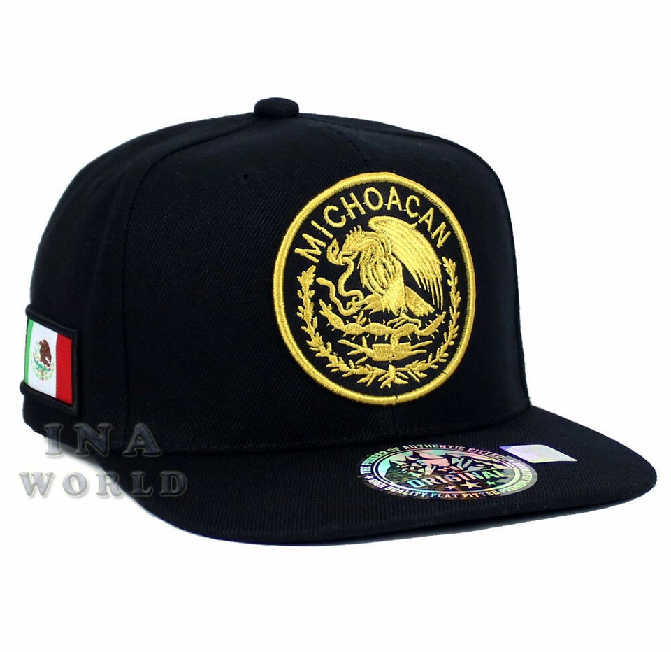 MEXICAN Hat MEXICO Federal Logo State Embroidery Snapback Flat Bill ...
