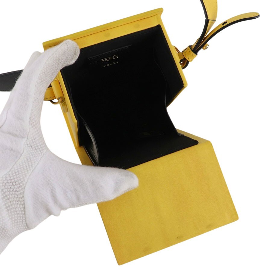 FENDI Box shoulder bag 7VA519-ADP6 Valentine Collection 2021 Yellow | eBay