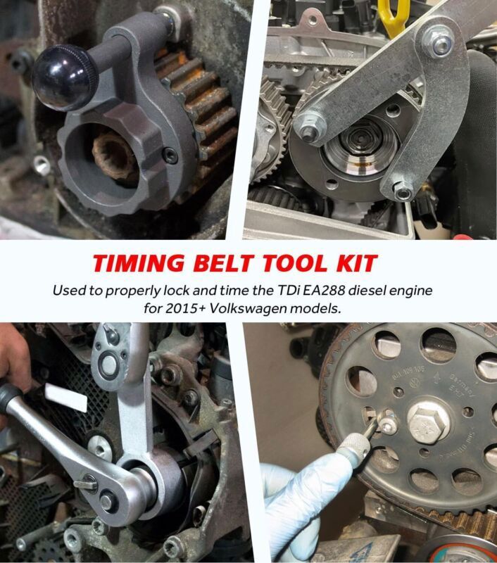 3830 Timing Belt Tool Kit for Volkswagen TDI EA288 (CVCA & CRUA) Engine ...