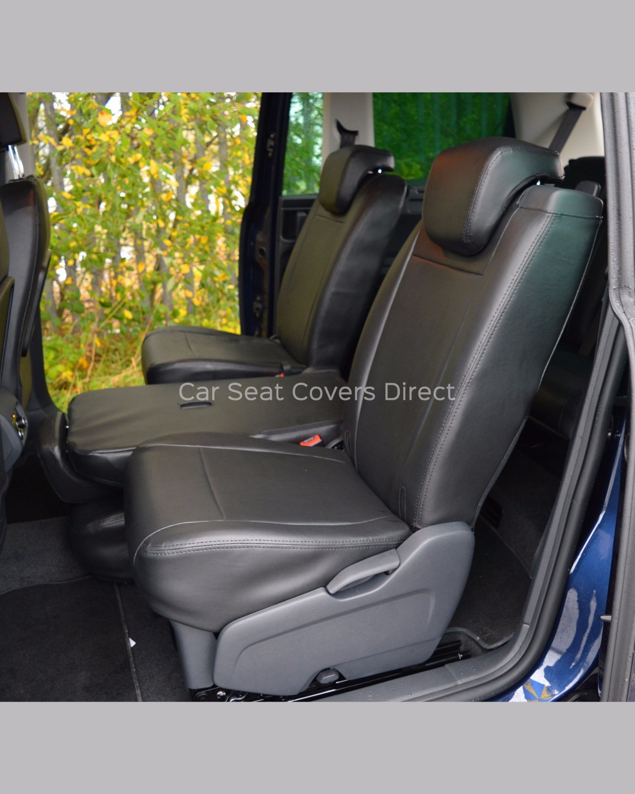 VW Sharan Tailor Waterproof Seat Covers Charcoal Leatherette 7 seats ...
