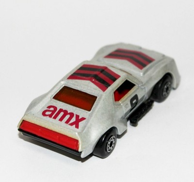 Vintage Matchbox AMX pro Stocker Racer Race Car Toy Diecast #9 Gray Red ...