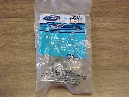 NOS 4 FORD OEM BOLT AND WASHER P/N 907860-616 LOT 88 | eBay