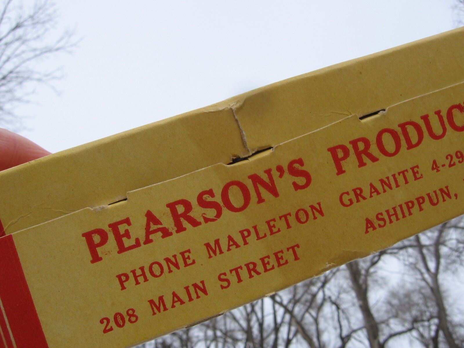 Vintage Ashippun WIS Pearson's Produce Cardboard Egg Carton Farm House ...