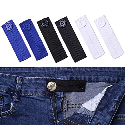 Elastic Button Extenders for Men and Women, Waist Extender Button, 3 ...