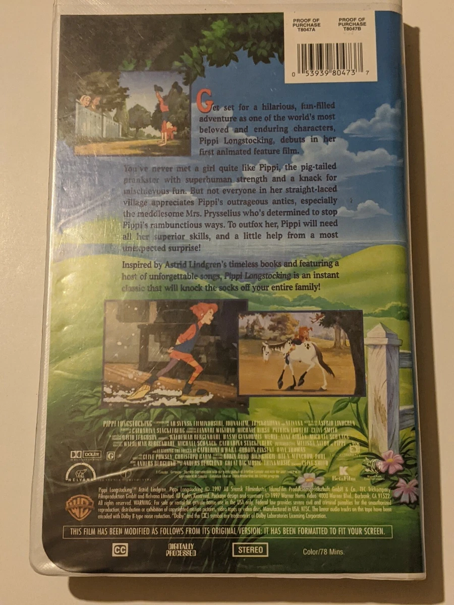 Pippi Longstocking Movie Vhs