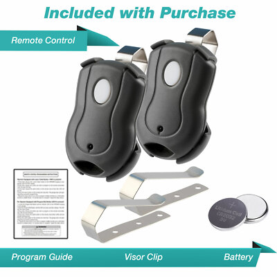 2 Garage Door Opener 1-Button Remote Replacement for Genie GICT390 | eBay