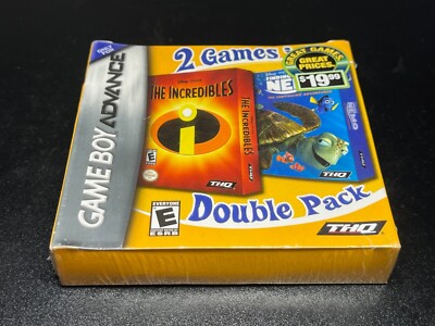 The Incredibles & Finding Nemo Nintendo Game Boy Advance GBA Factory ...