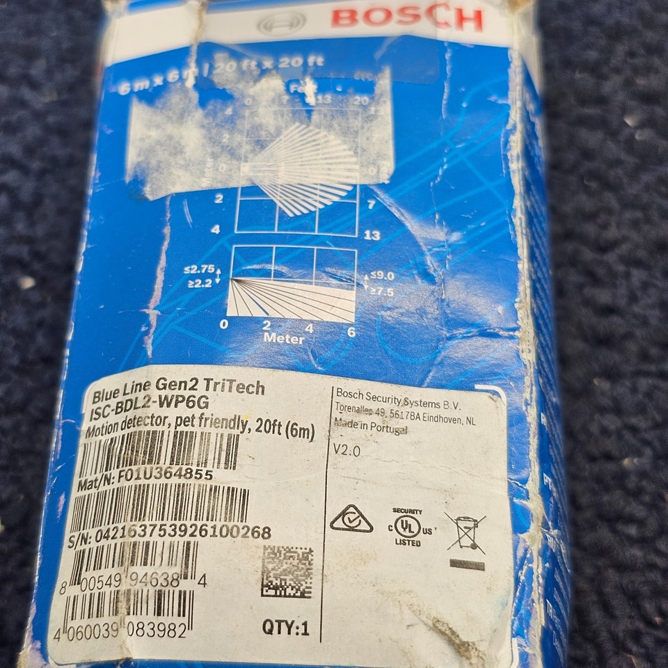 Bosch ISC-BDL2-WP6G: Blue Line Gen2 Pet-Friendly TriTech Motion ...