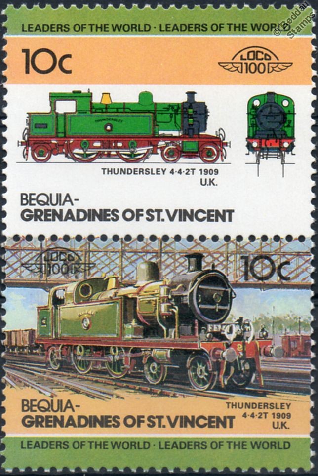 1909 LTSR Thundersley London Tilbury & Southend Railway Train Stamps ...