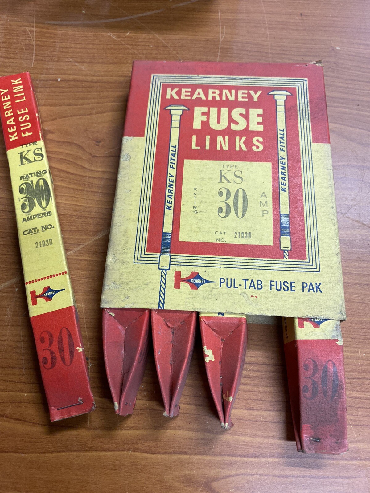 5 Eaton Kearney 21030 Fit-All Pul-Tab Fuse Pak Type KS 30 Amp (QTY 5 ...