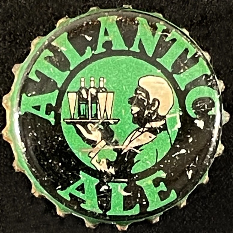 ATLANTIC ALE CORK LINED CONE TOP BEER CAN BOTTLE CAP ~ ATLANTA GEORGIA ...