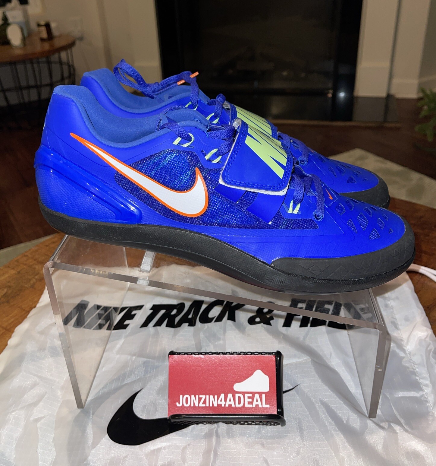 Nike Zoom Rotational 6 Throwing Shoes Mens 11 Racer Blue Black 685131 ...