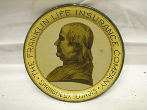 The Franklin Life Insurance Company Advertising Tip Tray Springfield ...