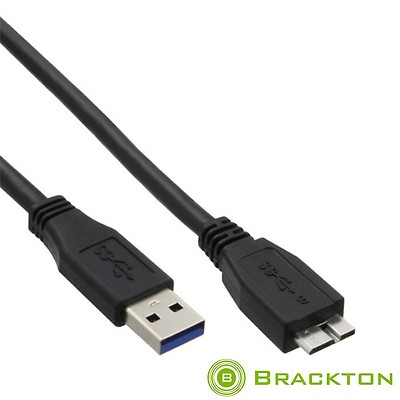 Brackton 2,0m USB SS Kabel 5 GB/s Stecker A > Stecker Micro B 100% ...