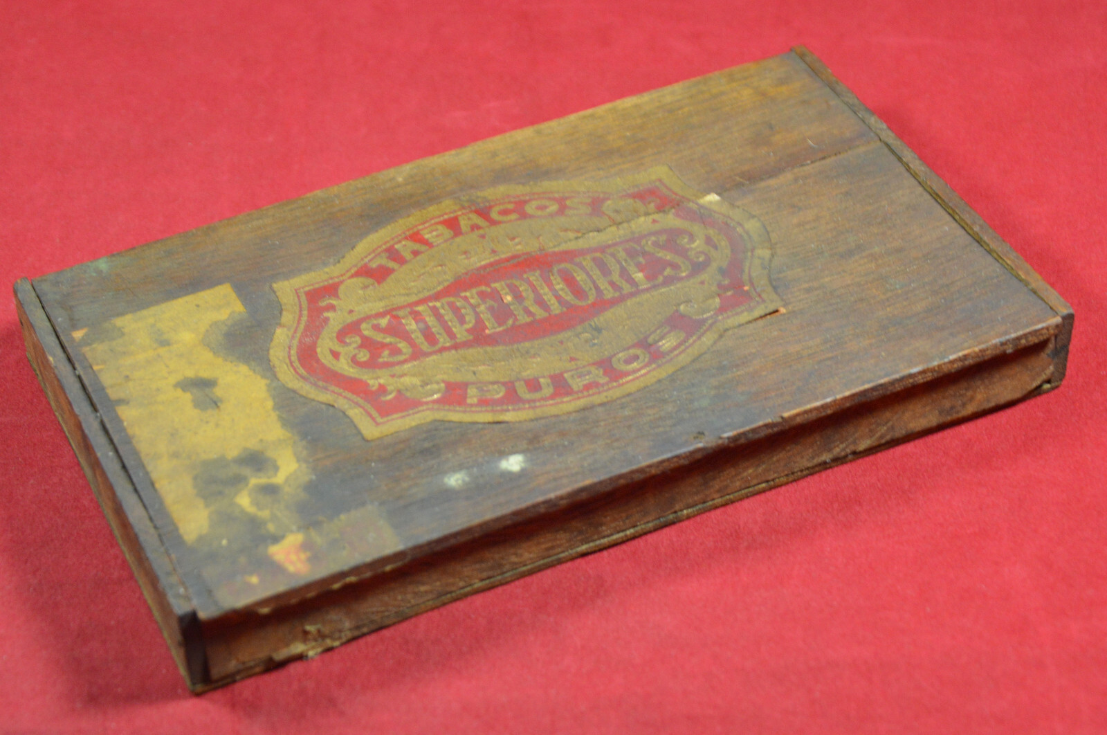 GERMAN WW2 WEHRMACHT SOLDIER CIGARS RATION WOOD BOX CASE "Tabacos ...