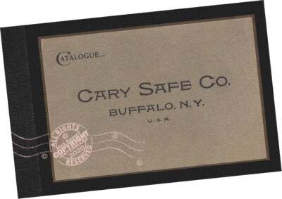 Cary Safe Co (1898) Sales Samples CATALOGUE Fire Burglar Proof Iron ...