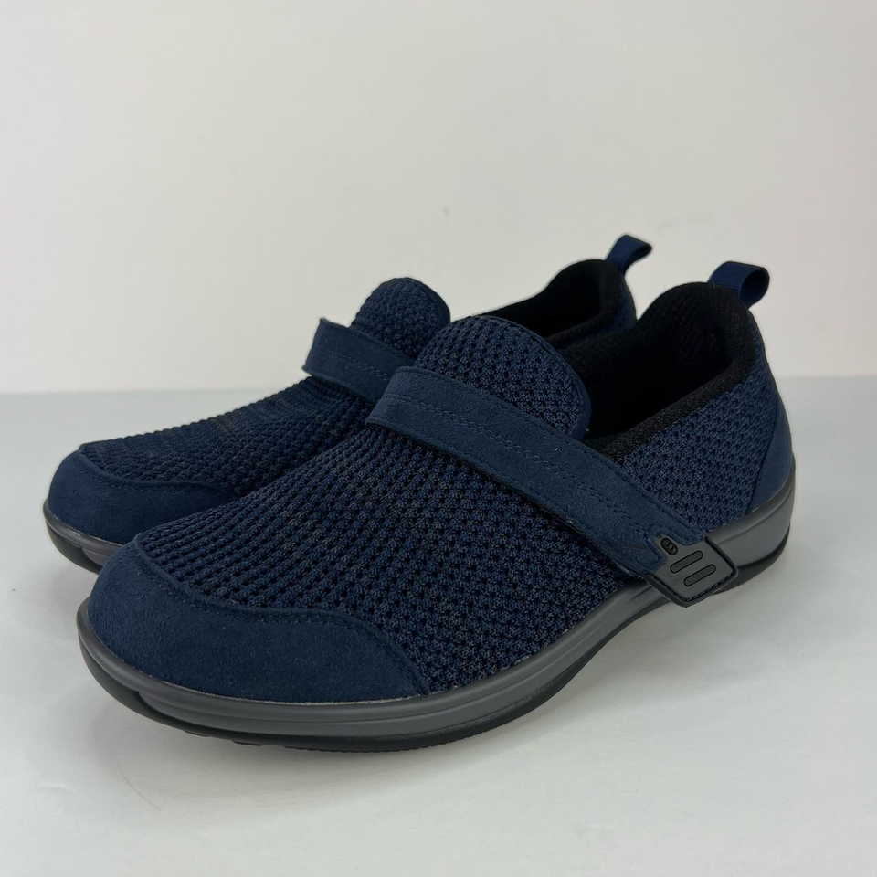 OrthoFeet 823 Women's Blue Quincy Stretch Orthopedic Slip On Size 7.5 X ...