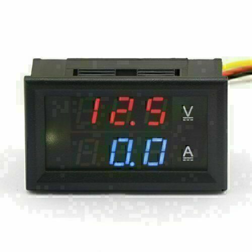 LED Digital Volt Meter DC 0-100V 0-50A Dual LED Ammeter Voltage AMP ...