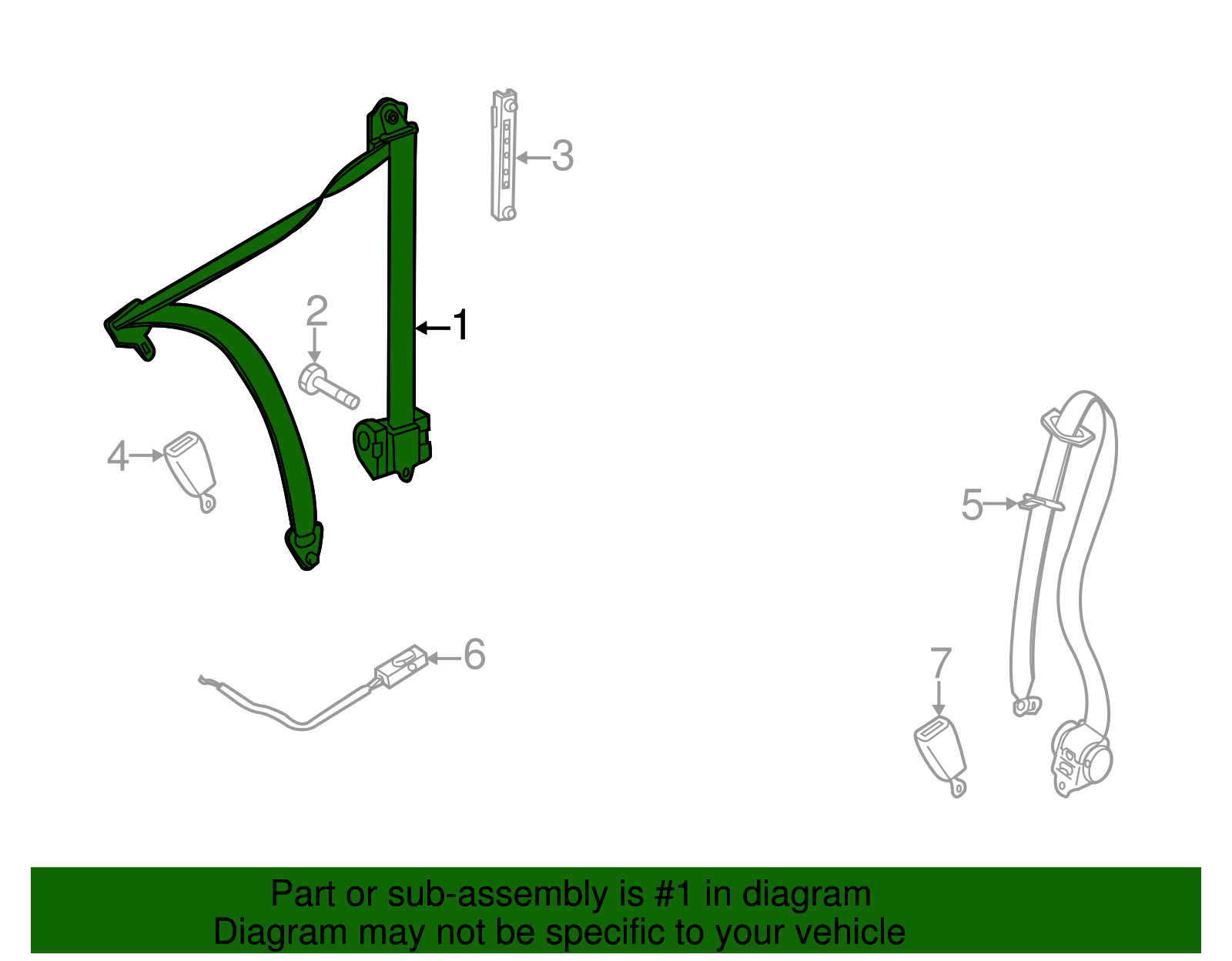Genuine+Mercedes-Benz+Lap+%26+Shoulder+Belt+906-860-02-85-64-9A86 for ...