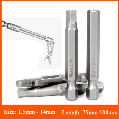 1.5mm -14mm Hex Key Allen Bit Set Quick Change Connect Impact Driver ...