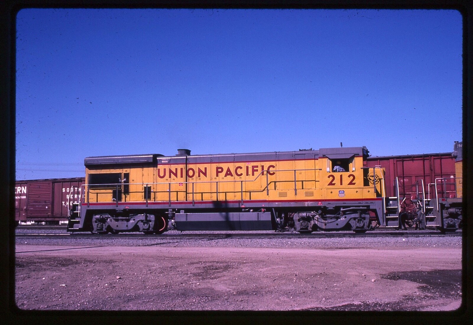 Railroad Slide - Union Pacific #212 B30-7A Locomotive 1988 Freight ...