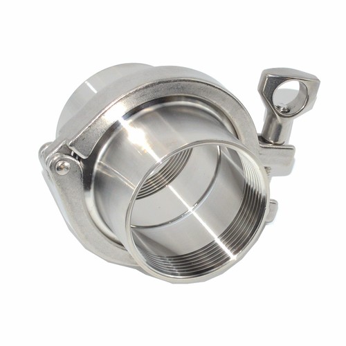 1set DN50 Sanitary Female Threaded Ferrule Pipe Fittings+Tri Clamp+PTFE ...