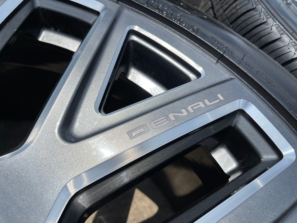 24" GMC Yukon Sierra DENALI OEM wheels rims tires 2022 2023 2024 2025 ...