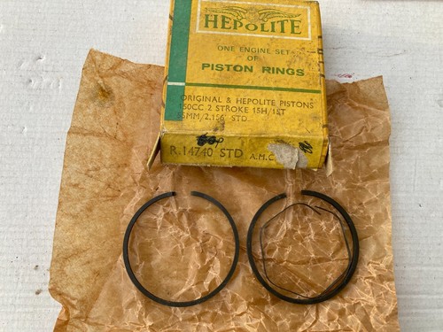 Genuine Hepolite +020" Piston Rings For AMC 150cc 15H / 15T | eBay UK