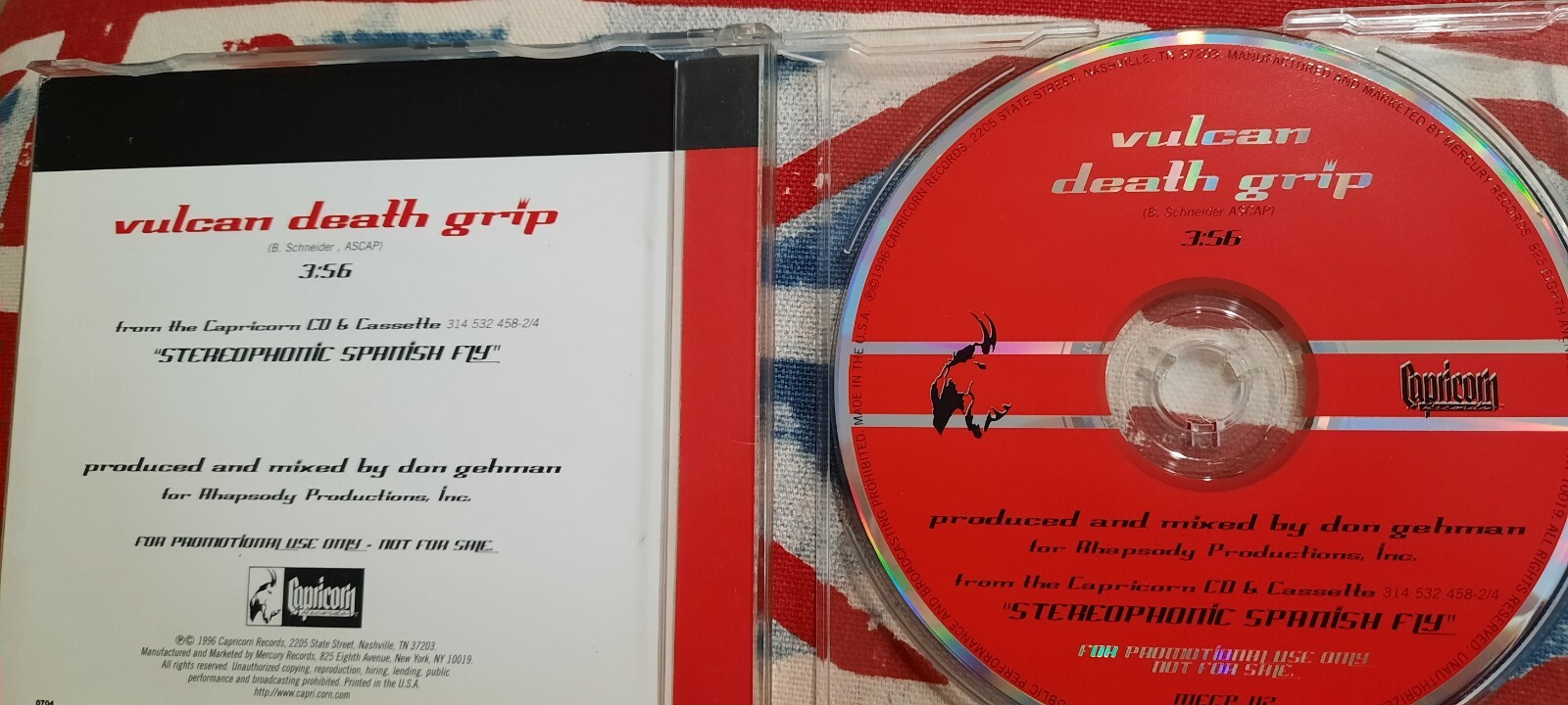 Vulcan Death Grip Ugly Americans promo 1996 cd single Stereophonic ...