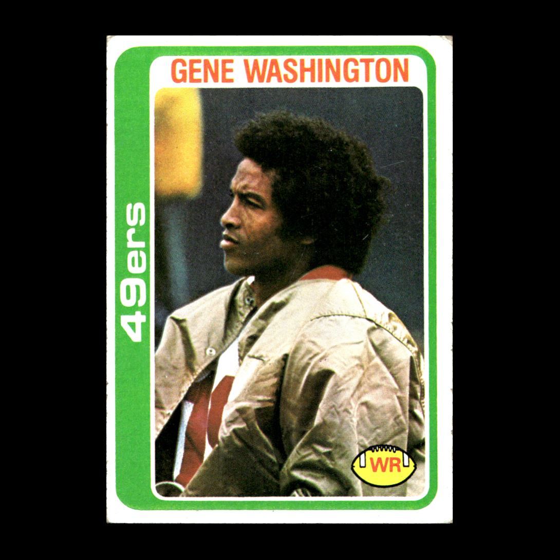 Gene Washington 1978 Topps San Francisco 49ers #403 R309D 2 | eBay