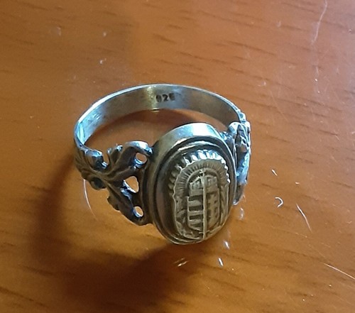 Hungarian Horthy Vitézi Rend Knight of Vitez 925 silver ring custom ...