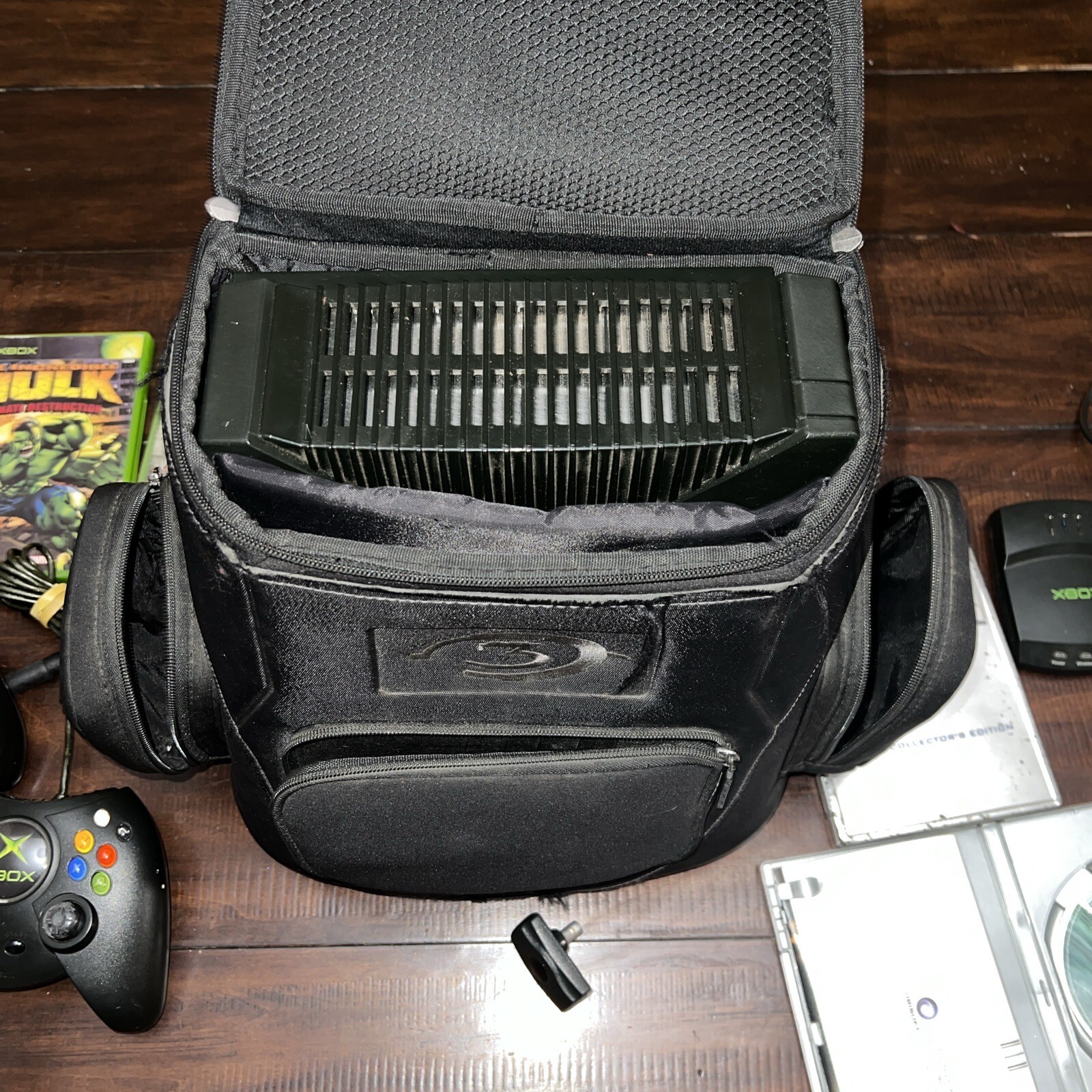 Original OG Xbox Console w/ 2 Controllers Tested Works Fine 4 Games ...