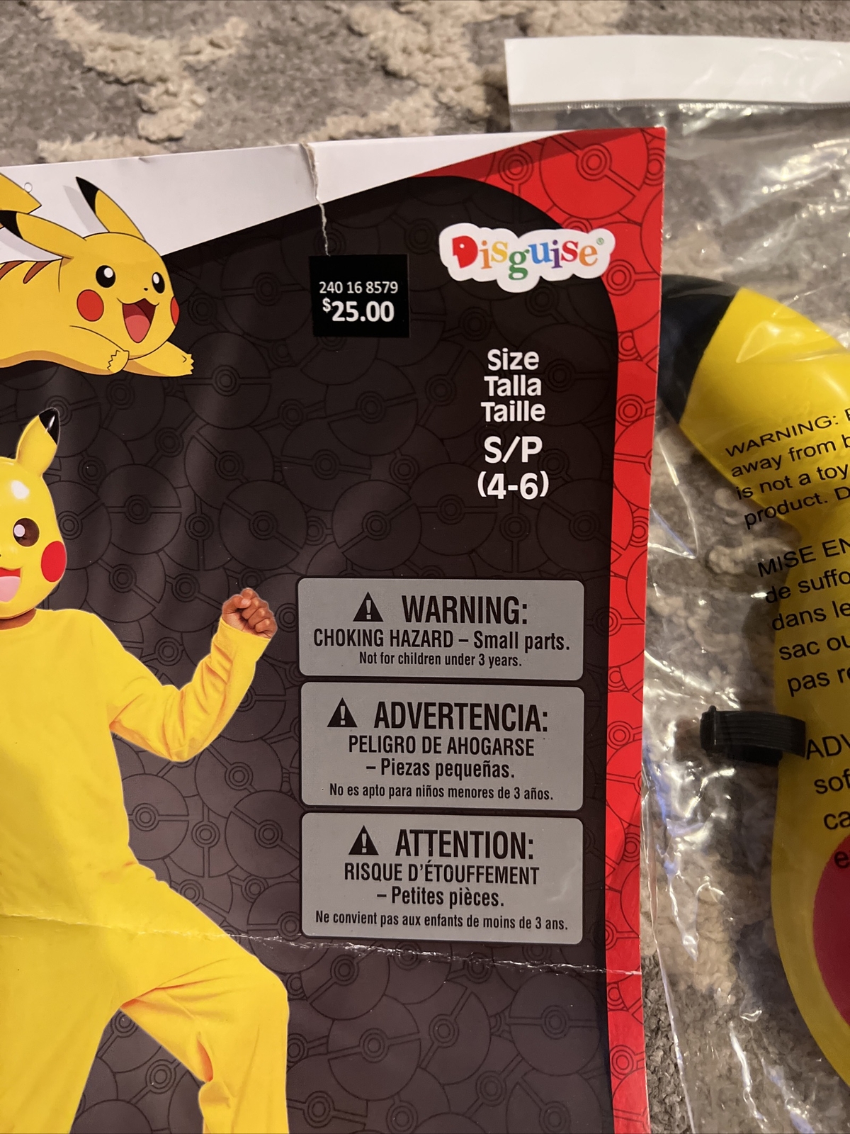 Disguise Pokémon Pikachu Childrens Halloween Costume … - Gem