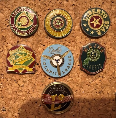 SERIE 7 PIN'S LAPEL PIN BADGE SPILLA MODE VETEMENTS JEAN'S LIBERTO | eBay