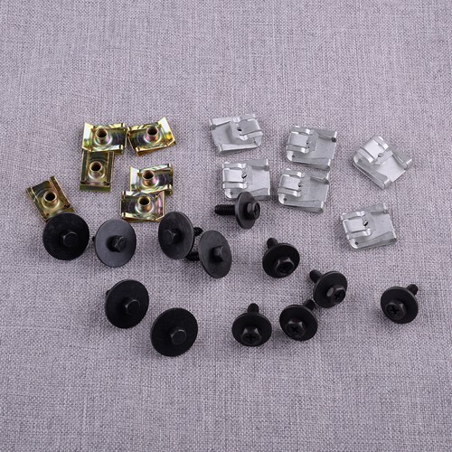 24pcs/set Engine Undertray Fastener Clips Screws Fit For Mercedes Benz ...