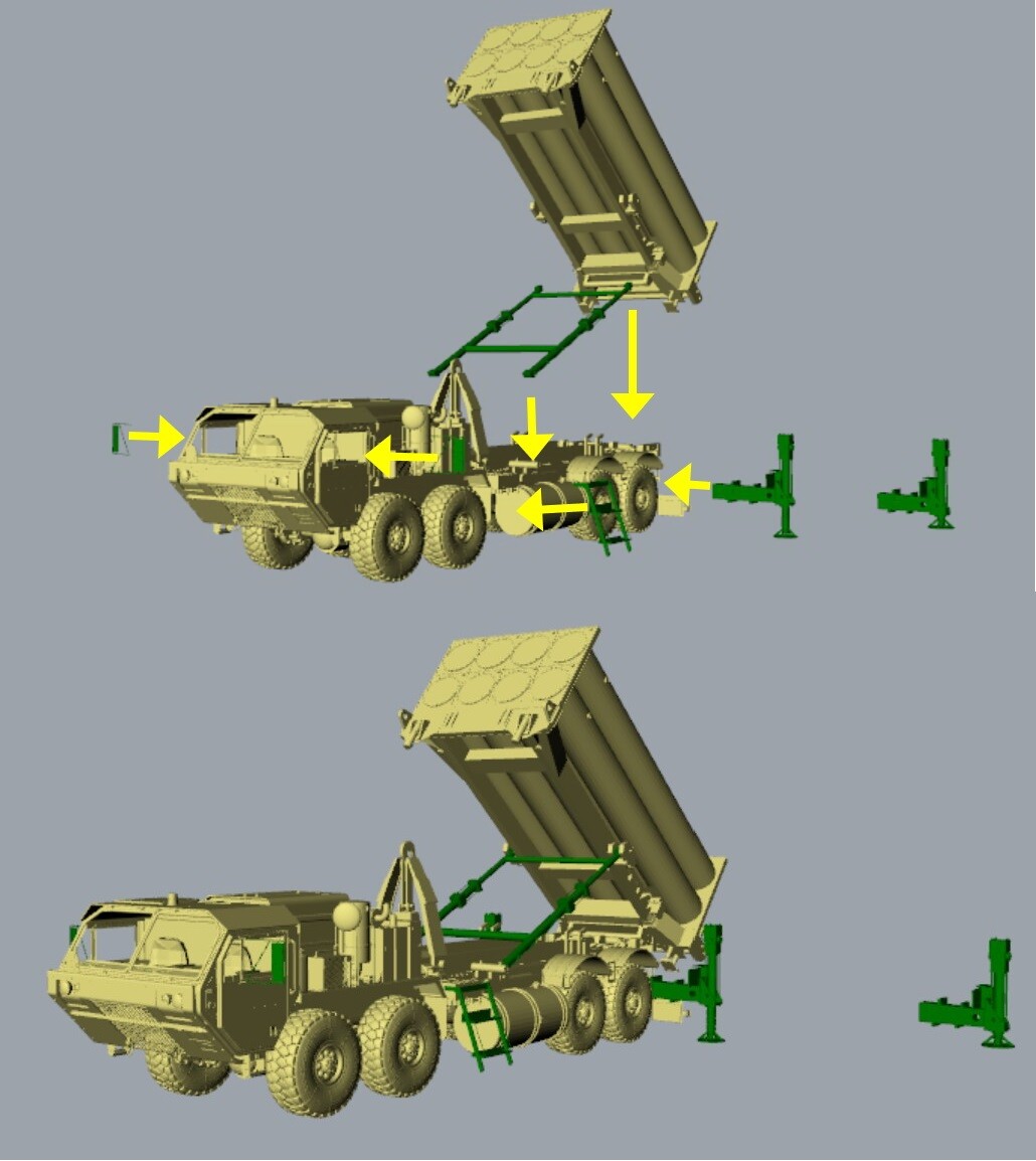 Kamiya 1/144 USA THAAD Air Defense Missile Launcher Resin Kit | eBay