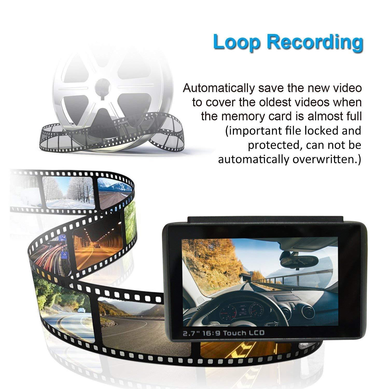 Spedal A816 Car Camera 2.7” LCD Touch Screen, FHD 1080p Car Dash Cam | eBay