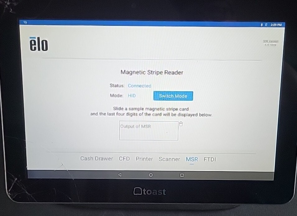 ELO Toast Black i3-10std 10" Touchscreen POS Point-of-Sale System Card ...